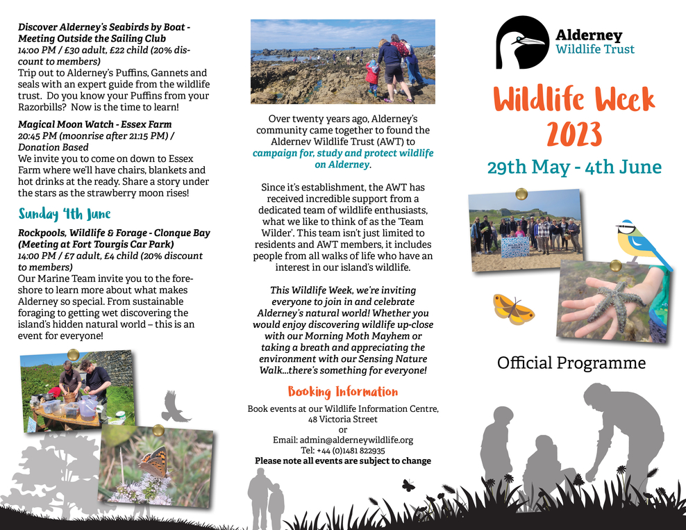 Wildlife Week 2023 Programme Announced! | Alderney Wildlife Trust